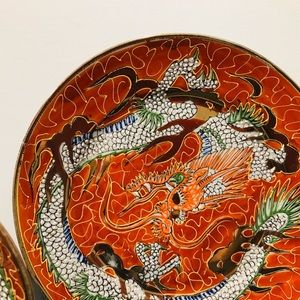 Chikaramachi | Accents | Vintage Pair Of Japanese Decorative Plates ...